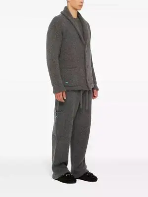 Alanui Finest Ribbed Cardigan - Grey