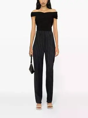 IRO PARIS Horacia Pinstriped Tapered-leg Trousers