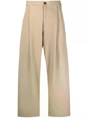 Studio Nicholson Wide-leg High-waisted Trousers - Neutrals