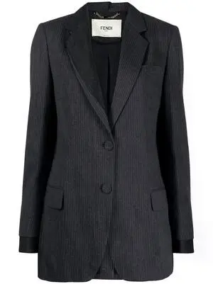 Fendi Pinstripe Wool Blazer