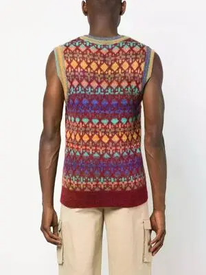 Dsquared2 Jacquard Knit Vest