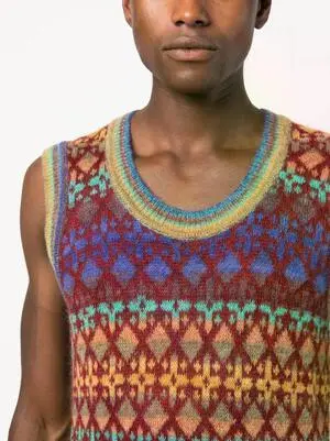 Dsquared2 Jacquard Knit Vest
