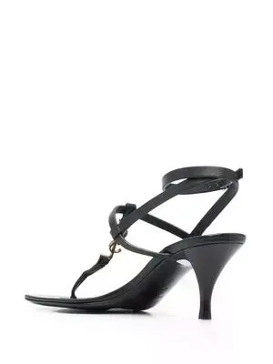Saint Laurent 60mm Cassandra Leather Sandals
