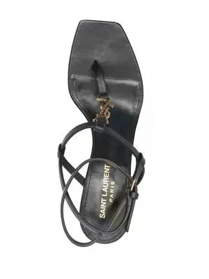 Saint Laurent 60mm Cassandra Leather Sandals