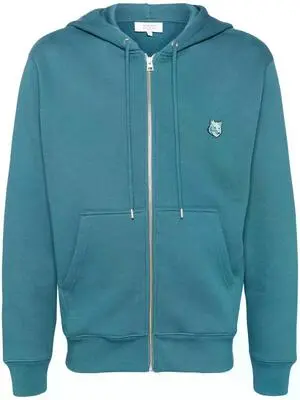 Maison Kitsuné Bold Fox Head Patch Comfort Hooded Jacket - Blue