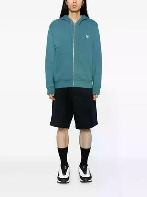 Maison Kitsuné Bold Fox Head Patch Comfort Hooded Jacket - Blue