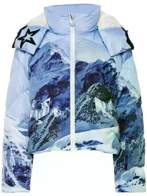 Perfect Moment Mountain Puffer Ski Jacket - Blue