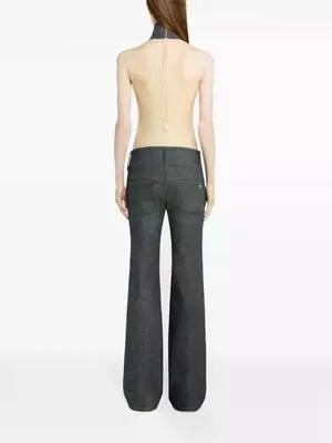 COURREGES Belted Bootcut Jeans