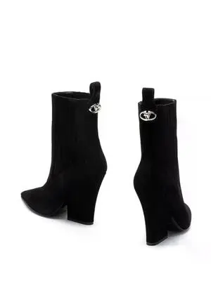 Valentino Garavani Vlogo Suede Boots