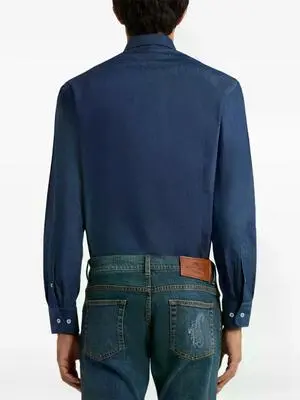 Etro Pegaso Chambray Shirt - Blue