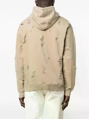 Études Studio Distressed-effect Hoodie