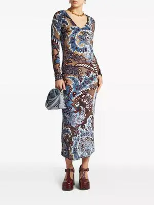 Etro Jacquard Velvet Dress