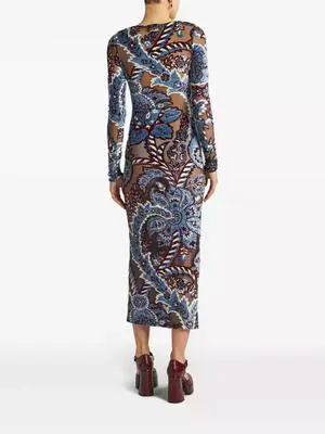 Etro Jacquard Velvet Dress