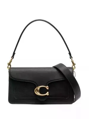 COACH Tabby Pebble Leather Shoulder Bag - Black