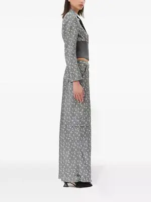GANNI Jacquard Cropped Blazer