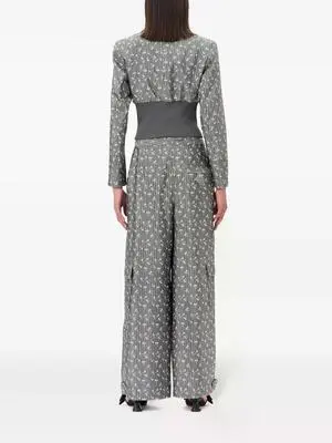 GANNI Jacquard Cropped Blazer