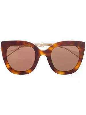 Gucci Oversized Cat Eye Sunglasses - Brown