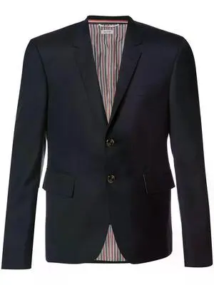Thom Browne Super 120s Single-breasted Wool Blazer - Blue