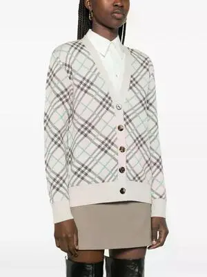 Burberry Checked Cardigan