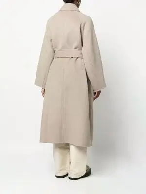 AMI Paris Belted Single-breasted Coat