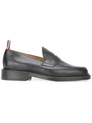 Thom Browne Pebble Grain Leather Penny Loafers - Black