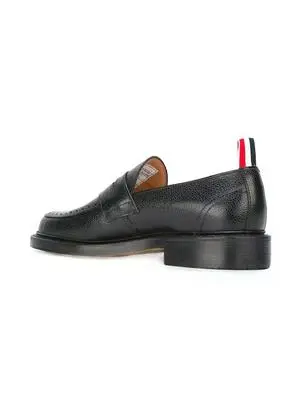 Thom Browne Pebble Grain Leather Penny Loafers - Black