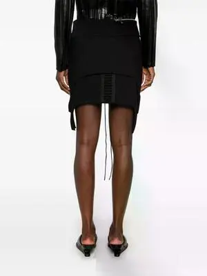 Helmut Lang Lace-up Mini Skirt