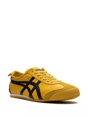 Onitsuka Tiger Mexico 66 Paneled Suede Round Toe Sneakers - Yellow