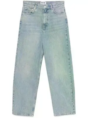 Moschino Logo-patch Straight Leg Jeans