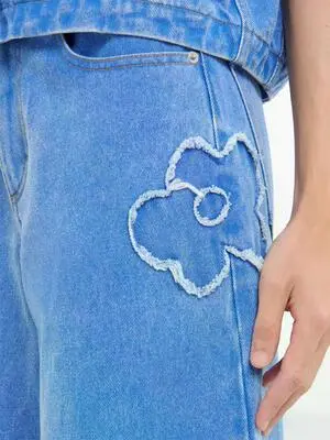 Marni Embroidered Straight-leg Jeans
