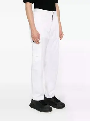 Stone Island Straight-leg Cotton Trousers