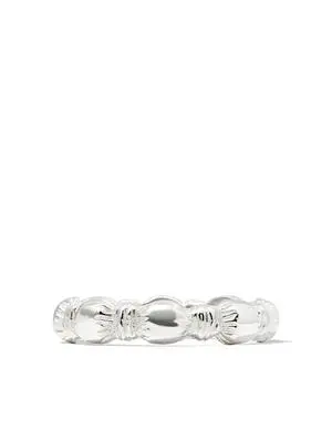 BLEUE BURNHAM Sterling Nature Round Root Ring