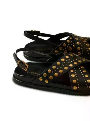 TWINSET Crossover Strap Sandals