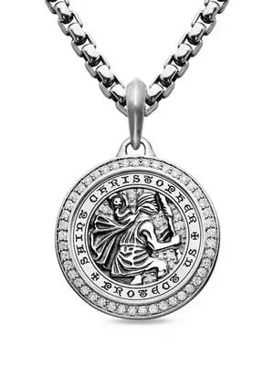 David Yurman Sterling St. Christopher Amulet - Silver