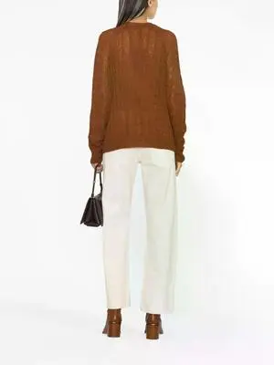 Etro Logo-embroidered Cable-knit Jumper