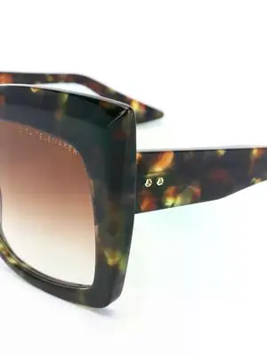 Dita Oversized Square Frame Sunglasses - Brown