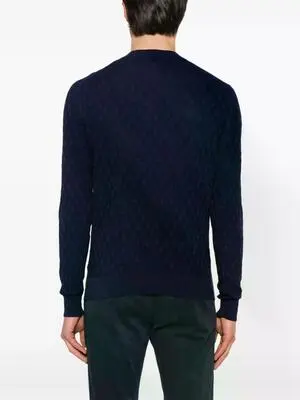 BALLANTYNE Patterned Jacquard Sweater
