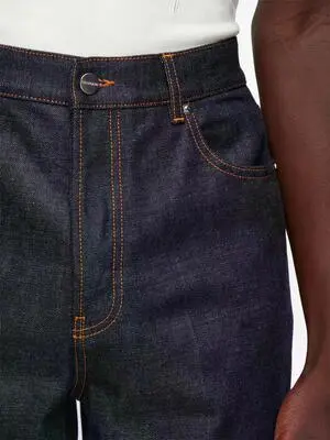 FERRAGAMO Logo-appliqué Straight-leg Jeans