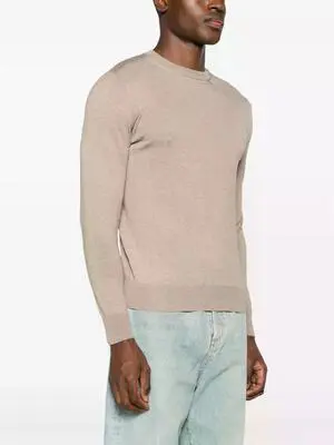 BALLANTYNE Crew-neck Fine-knit Jumper - Neutrals