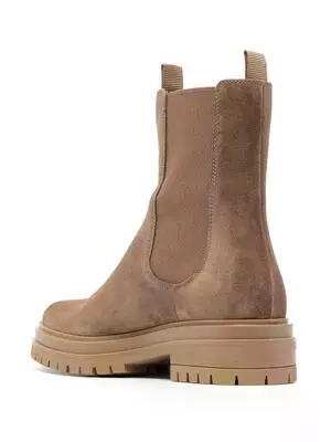 GIANVITO ROSSI Chester Suede Chelsea Boots - Brown