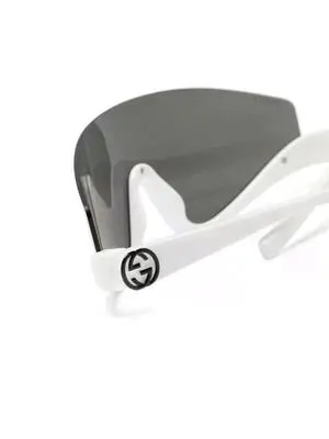 Gucci Interlocking G Shield-frame Sunglasses