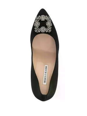 Manolo Blahnik Hangisi 90mm Pumps - Black