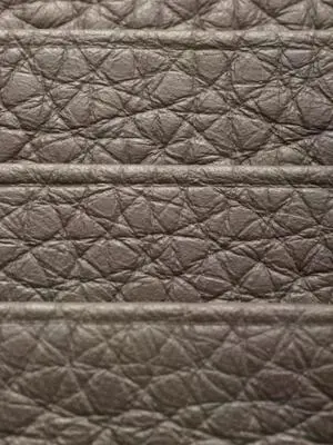 Prada Leather Card Holder - Grey