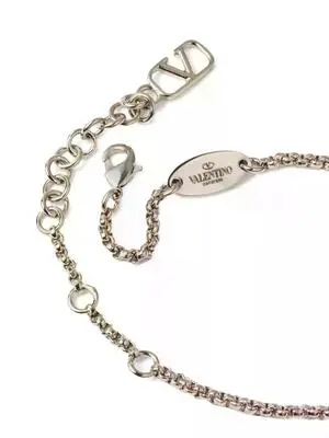Valentino Garavani Vlogo Signature Crystal-embellished Bracelet