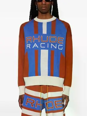 Rhude Logo Intarsia Wool Jumper