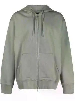 Y3 Zip-up Organic Cotton Hoodie