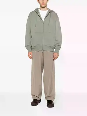 Y3 Zip-up Organic Cotton Hoodie