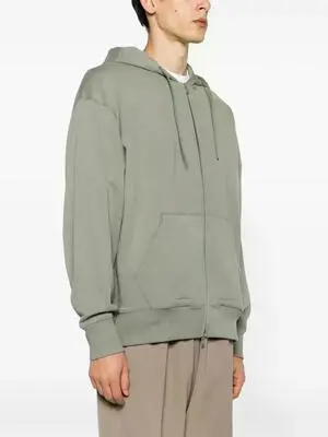 Y3 Zip-up Organic Cotton Hoodie