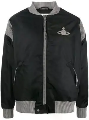 VIVIENNE WESTWOOD Orb-embroidered Cotton Bomber Jacket