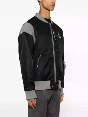 VIVIENNE WESTWOOD Orb-embroidered Cotton Bomber Jacket